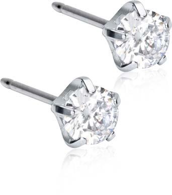 Blomdahl Silver Titanium Tiffany Precious, CZ White 5 mm | lyko.com