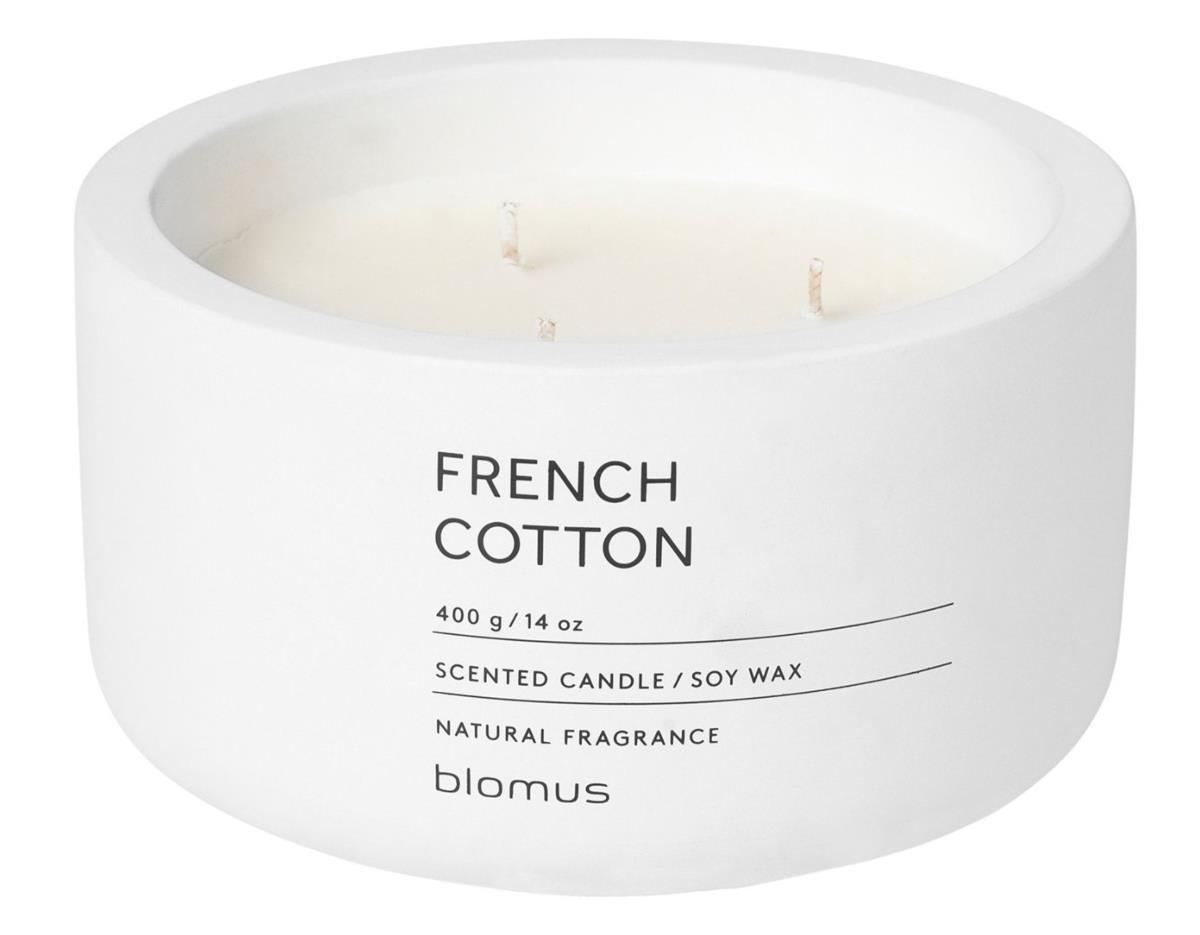blomus Scented Candle Lily White French Cotton 400 g | lyko.com