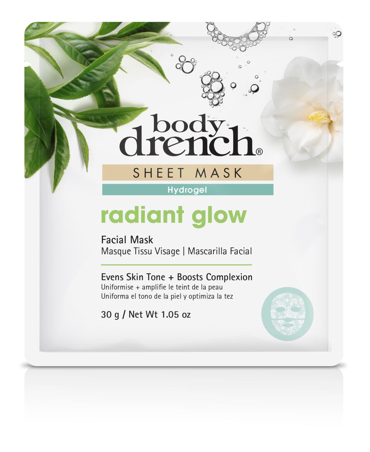 BodyDrench Sheet Mask Radiant Glow White Lace Hydrogel | lyko.com