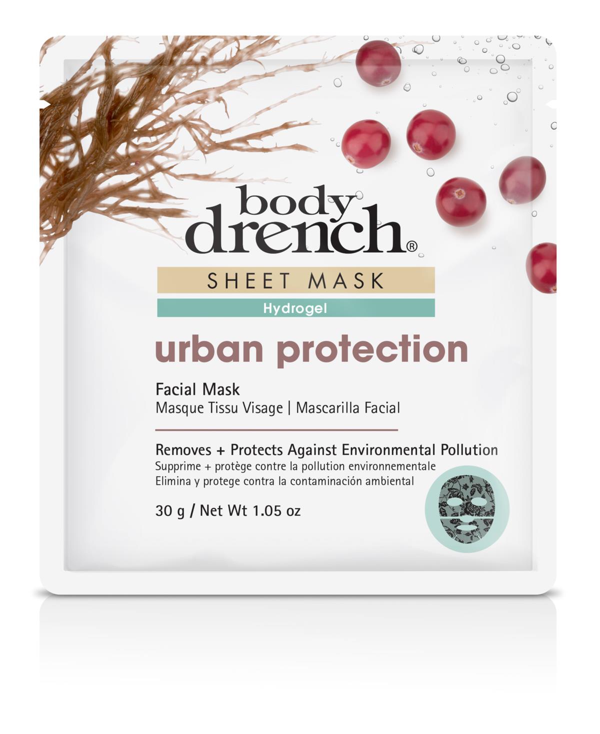 BodyDrench Urban Protection Sheet Mask Black Lace Hydrogel | lyko.com