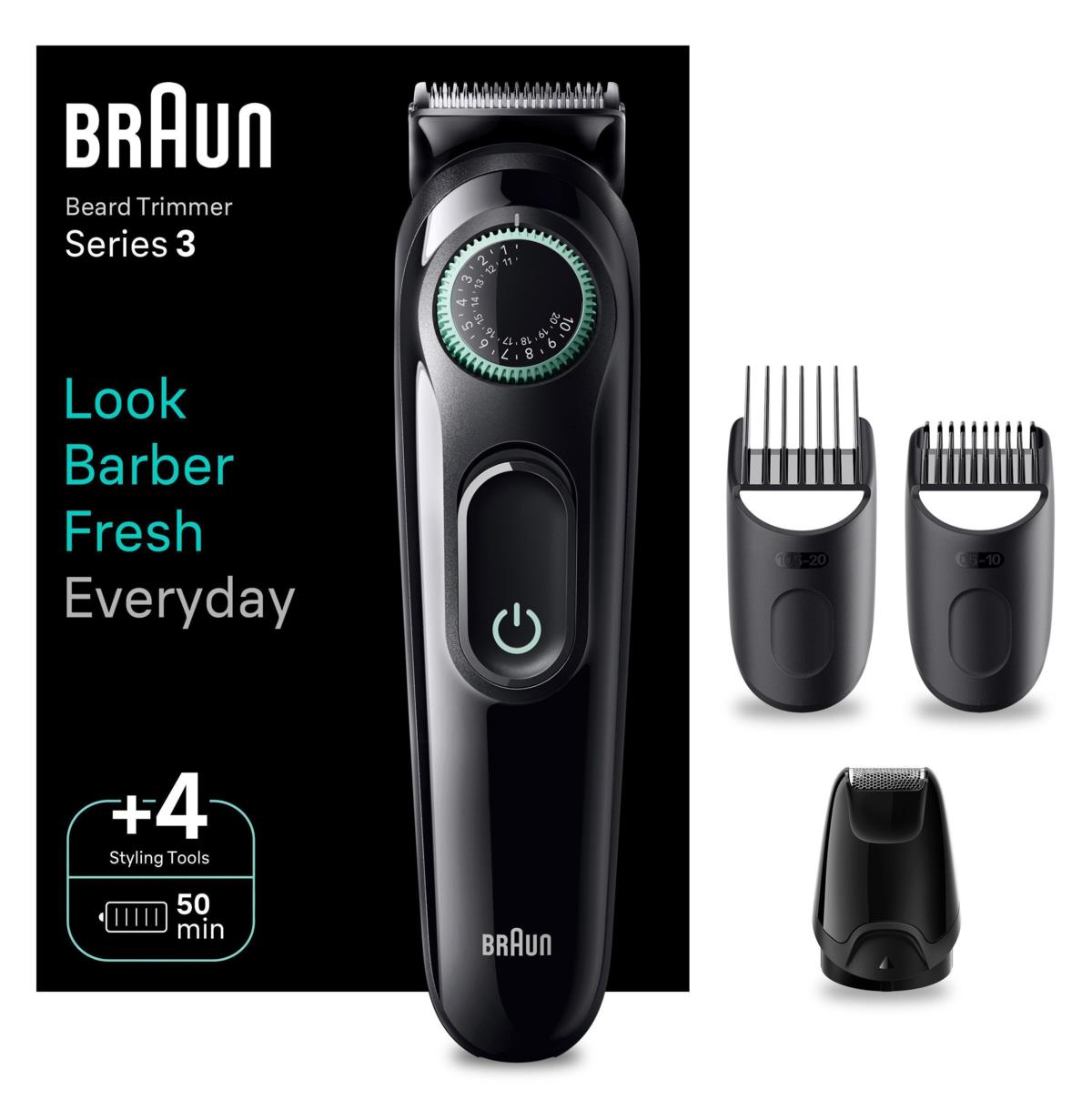 Braun Beard Trimmer Series 3 BT3421 Trimmer For Men With 65 | lyko.com