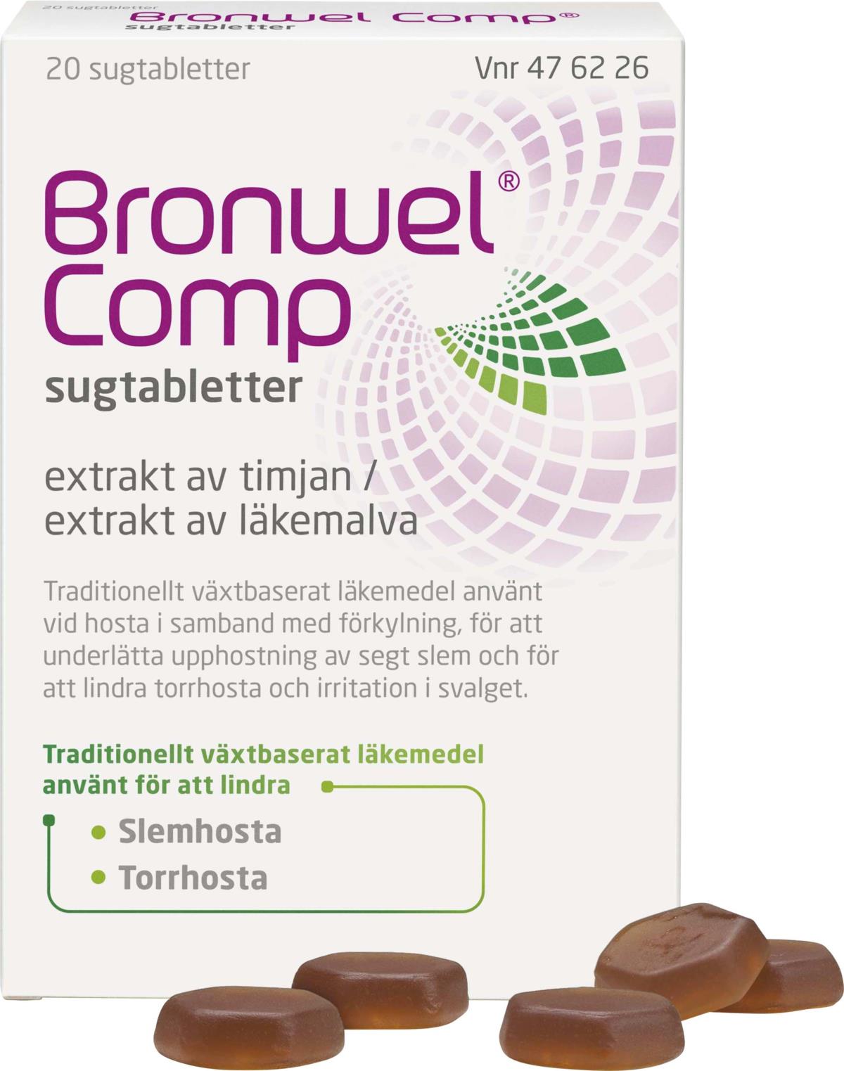 Bronwel Comp Sugtabletter 20 st | lyko.com