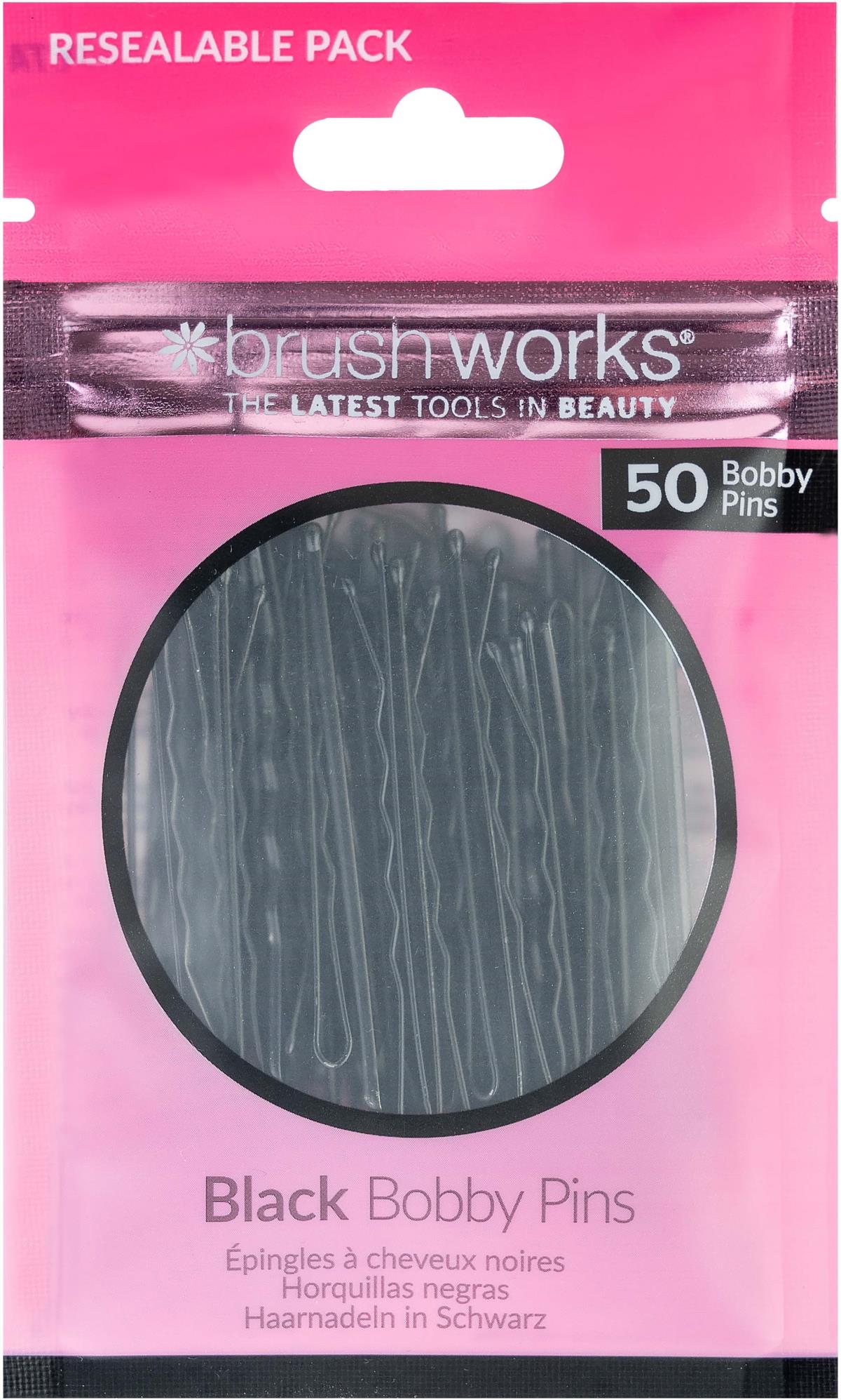 Brushworks Black Bobby Pins | lyko.com