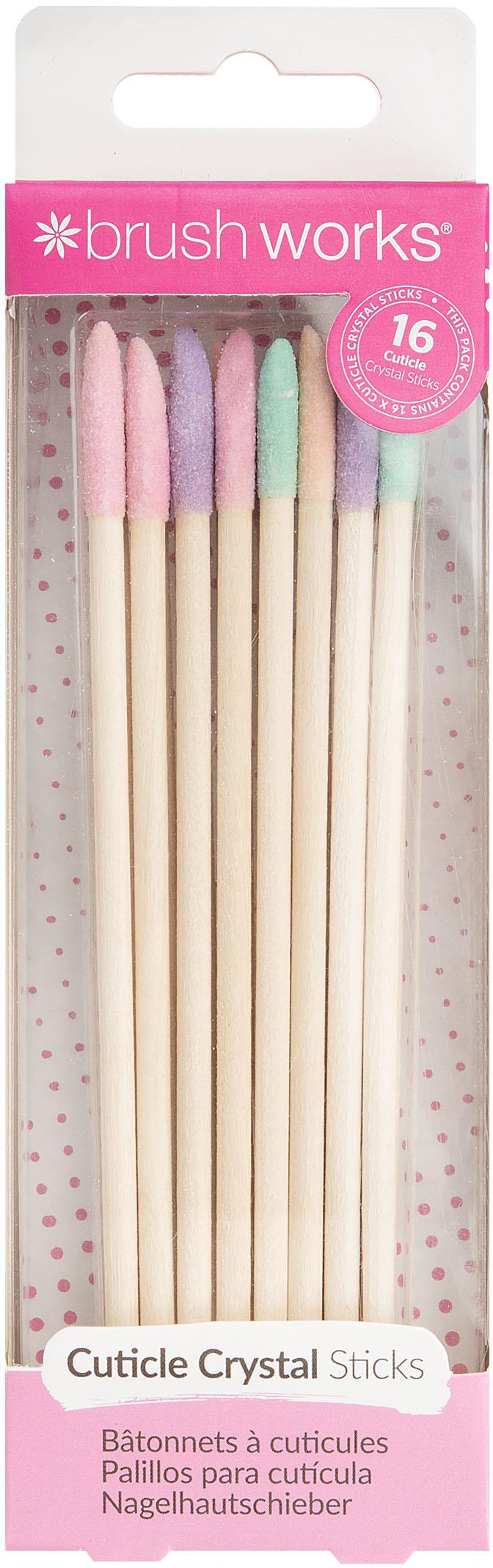 Brushworks Cuticle Crystal Sticks - 16 Pack | lyko.com