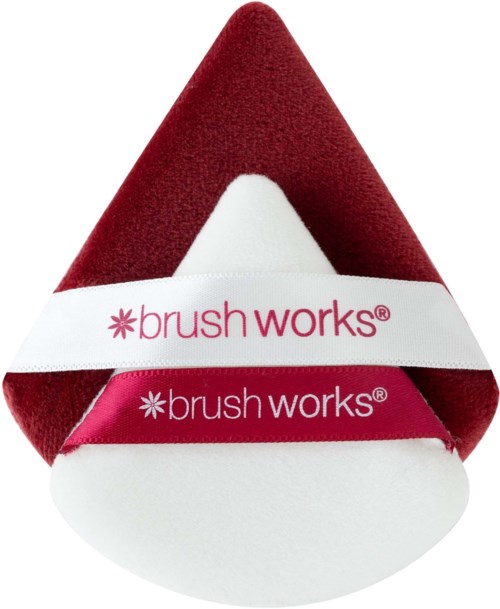 Brushworks Limited Edition Triangular Powder Puff Duo | lyko.com