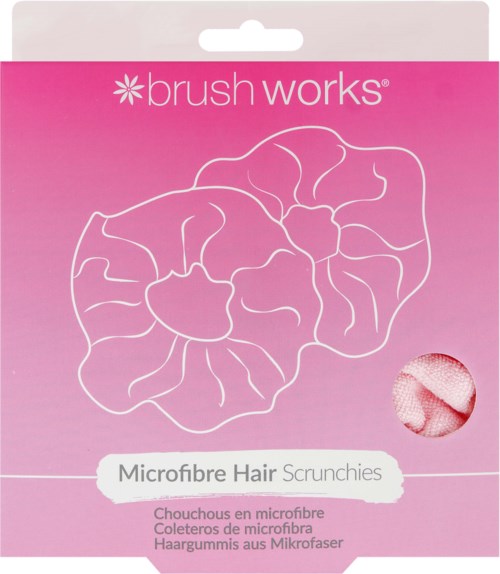 Brushworks Microfibre Hair Scrunchies (Pack of 2) | lyko.com