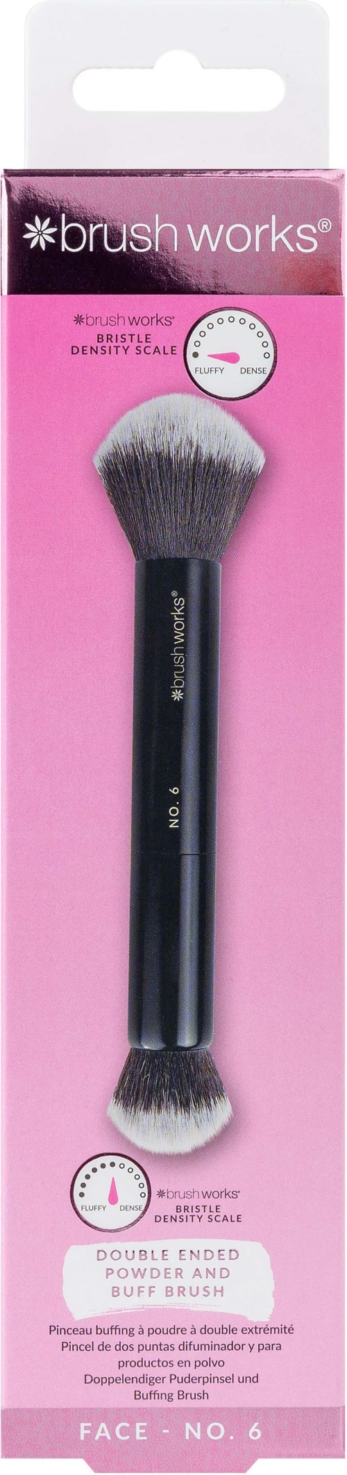 Brushworks No. 6 Double Ended Powder and Buff Brush | lyko.com