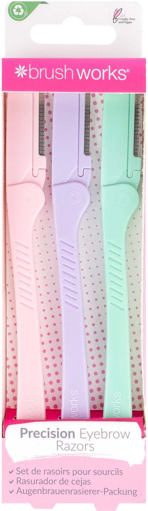 Brushworks Pastel Eye Brow Razors 3-pack | lyko.com
