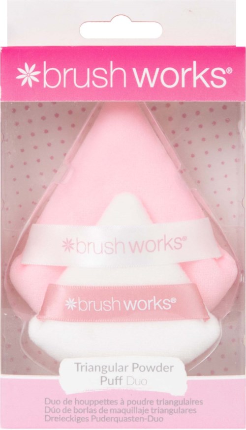Brushworks Triangular Powder Puff Duo | lyko.com