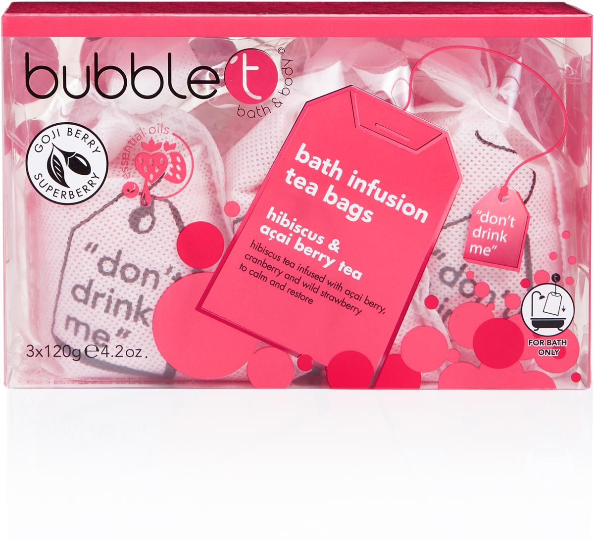 BubbleT Bath T-Bags Hibiscus & Acai Berry Tea 360 g | lyko.com