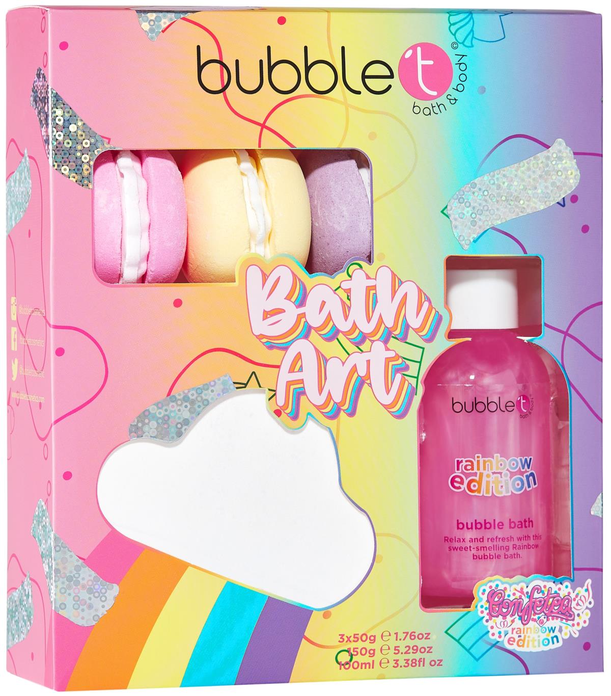 BubbleT Rainbow Cloud Bath Art Set | lyko.com