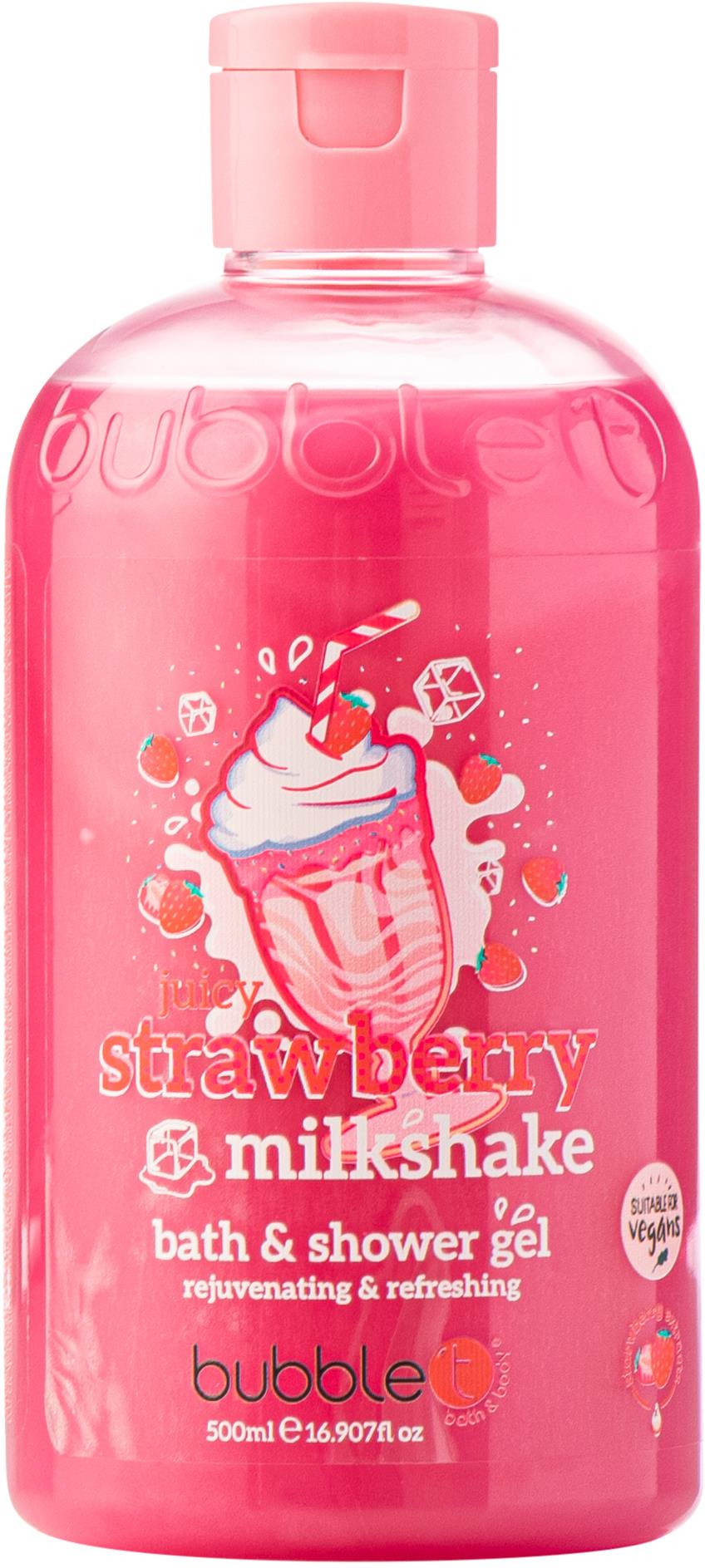 BubbleT Strawberry Milkshake Bath & Shower Gel 500 ml | lyko.com