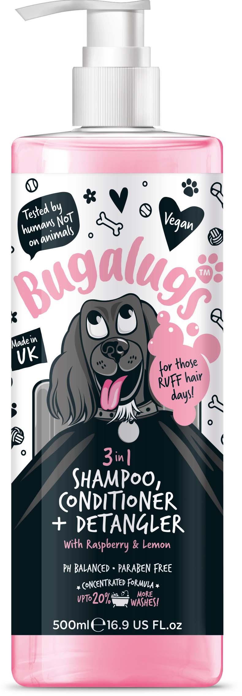 Bugalugs 3in1 Dog Shampoo, Conditioner+Detangler 500 ml | lyko.com