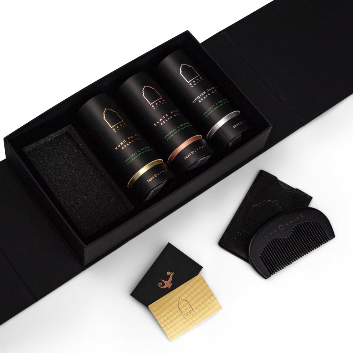 Casa Noire Gift Box 3 Beard Oils + Comb | lyko.com