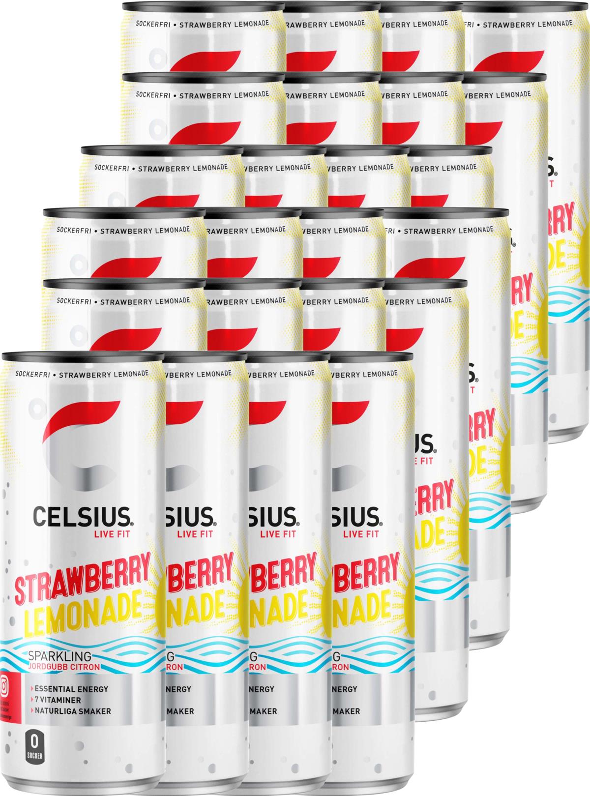 Celsius Strawberry Lemonade 24-Pack | lyko.com