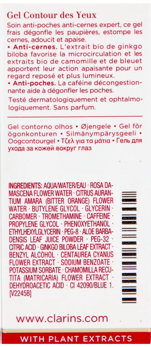 Clarins Eye Contour Gel 20 ml | lyko.com