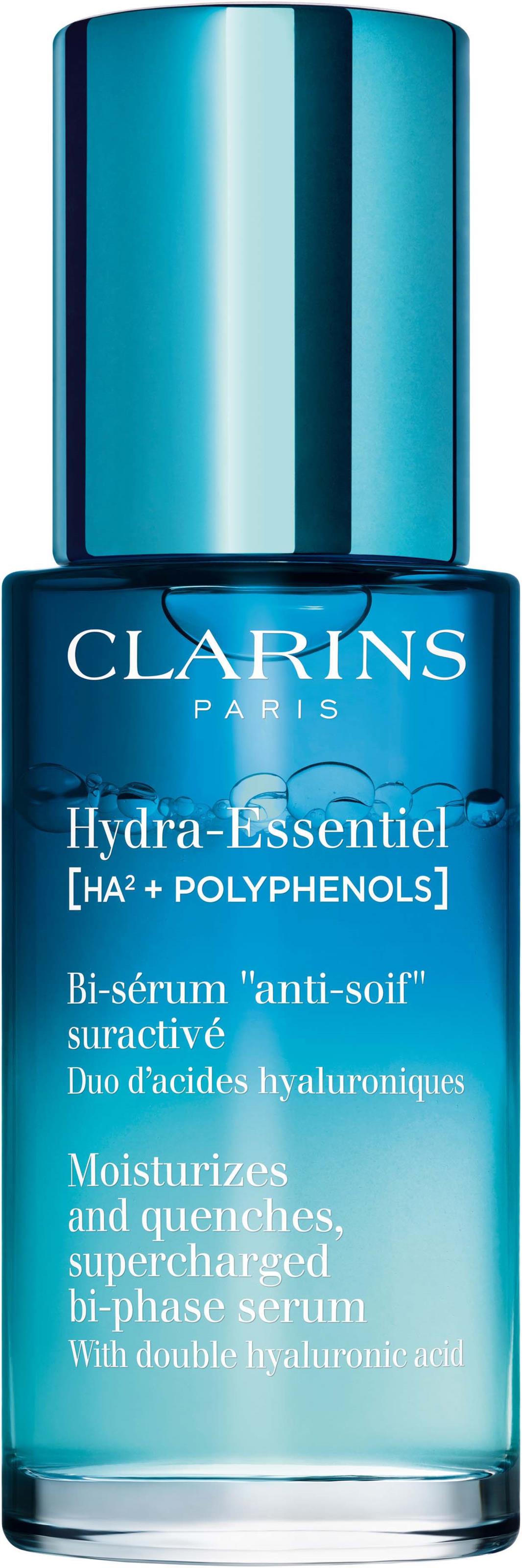Clarins Hydra-Essentiel Moisturizes and Quenches, Supercharged Bi-phase ...