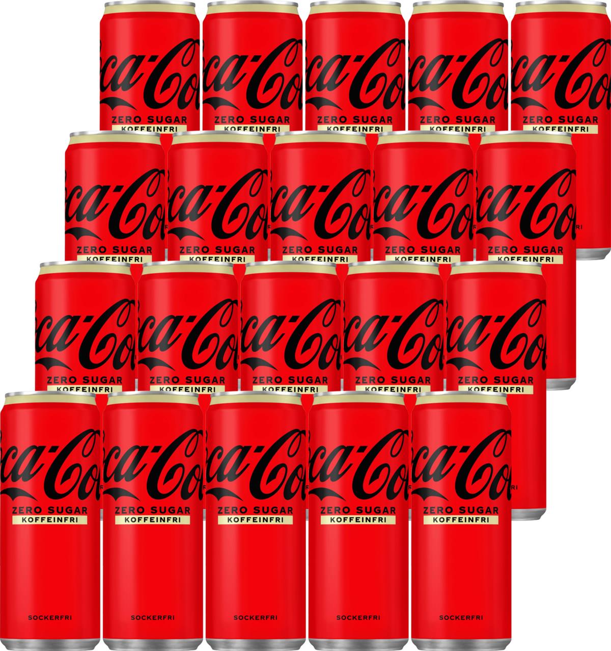 Coca-Cola Zero Sugar Zero Caffeine 20 x 33cl | lyko.com