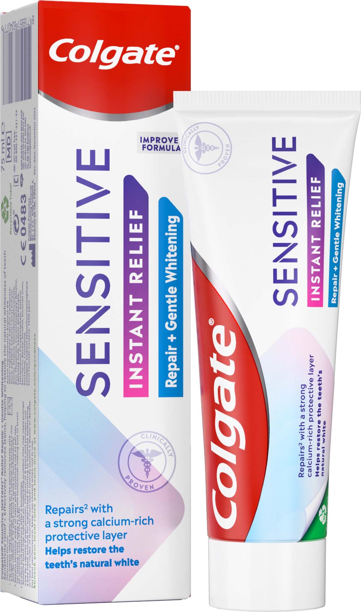 Colgate Sensitive Instant Relief Whitening 75 ml | lyko.com