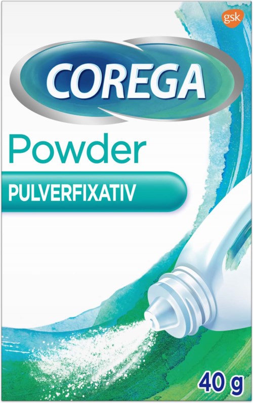 Corega Powder Pulverfixativ För Tandprotes 40 g | lyko.com