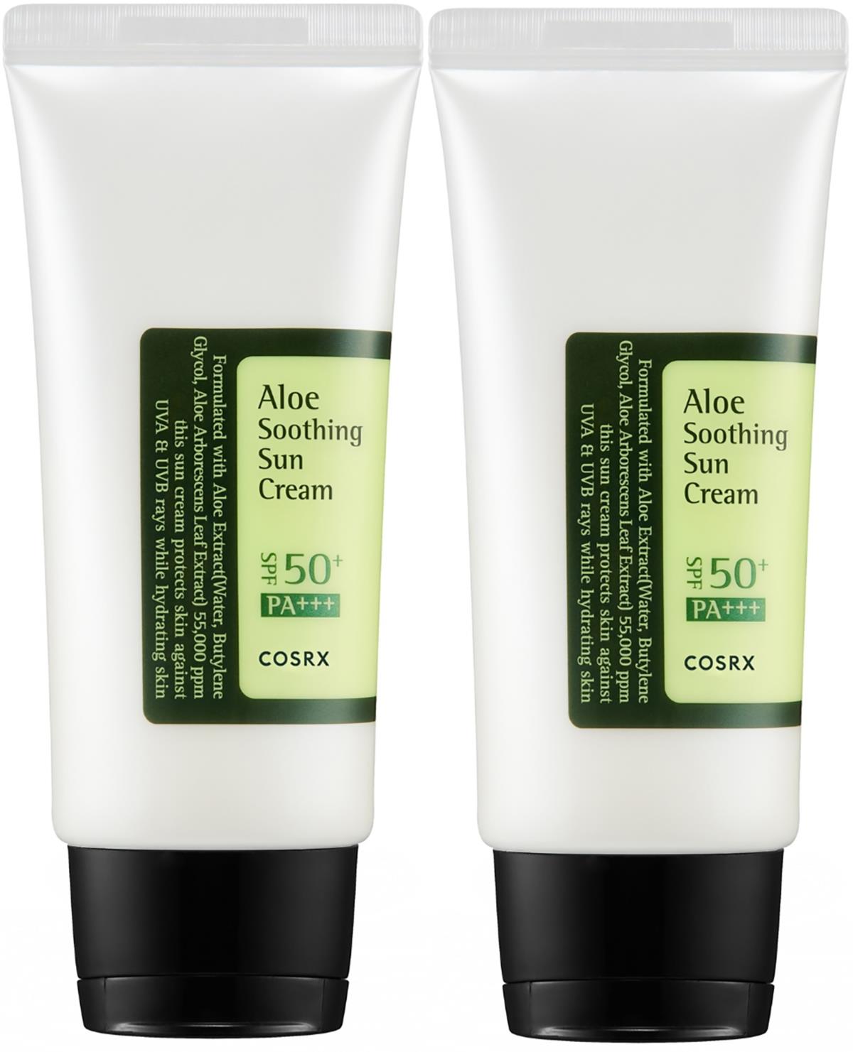 Cosrx Aloe Soothing Sun Cream SPF 50 PA +++ Duo 2x50ml | lyko.com