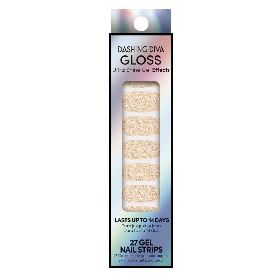 Dashing Diva Gloss Color Gel Nail Strips Gold Powder | lyko.com Dashing Diva Gloss Color Gel Nail Strips Gold Powder | lyko.com