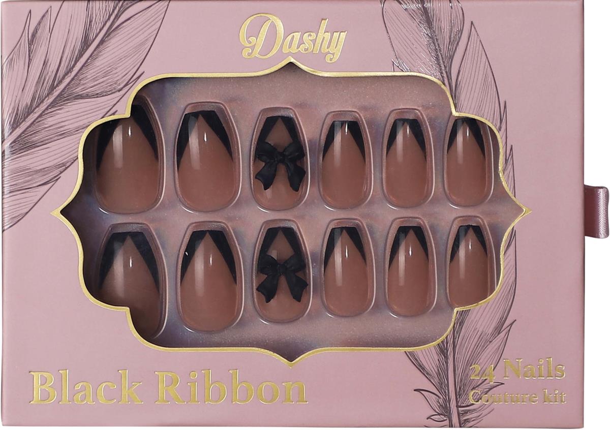 Dashy 24 Nails Couture Kit Black Ribbon | lyko.com
