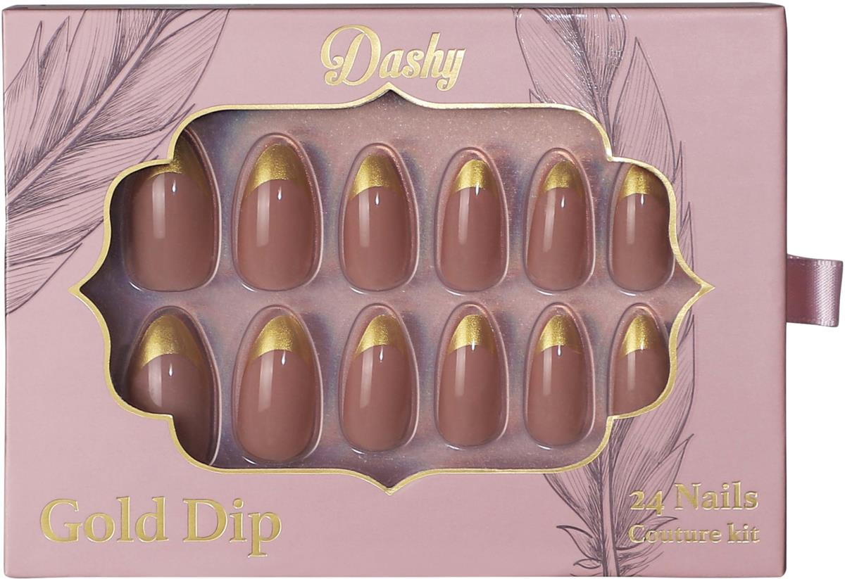 Dashy 24 Nails Couture Kit Gold Dip | lyko.com