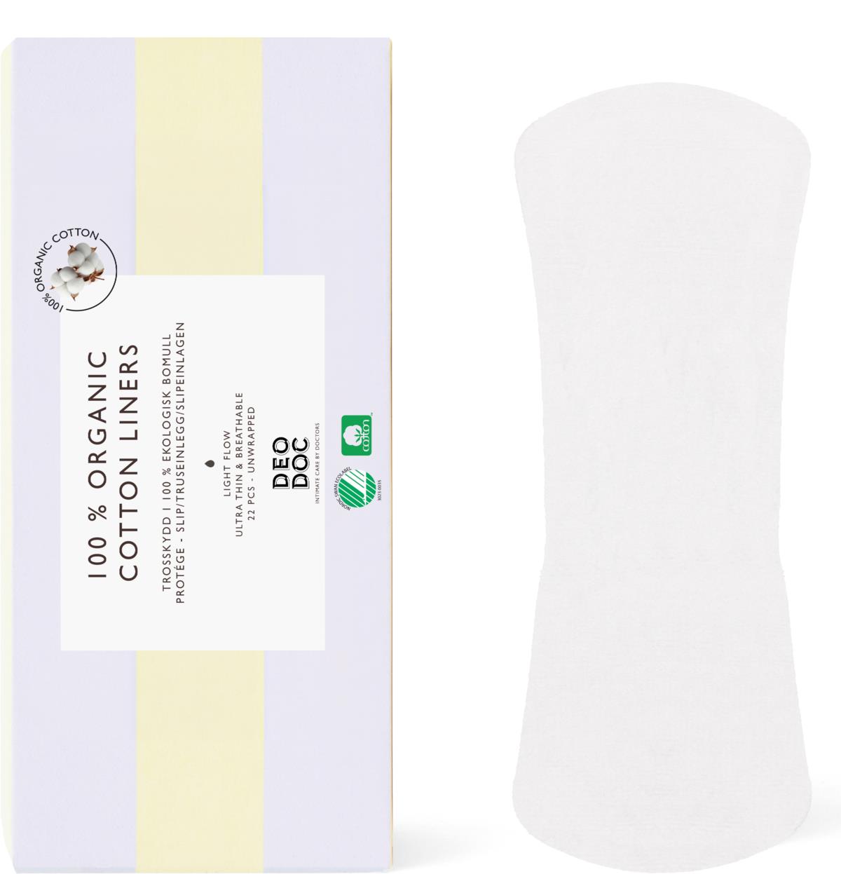 DeoDoc Organic Cotton Liner Unwrapped 22 St. | lyko.com
