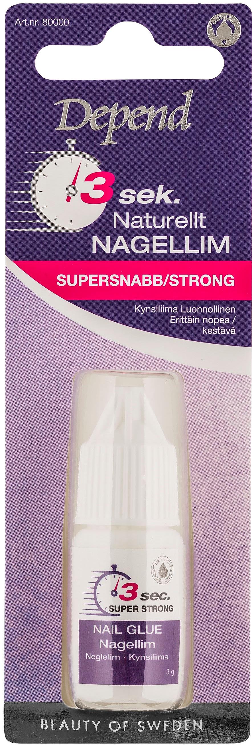 Depend 3 Sec. Natural Nail Glue | lyko.com