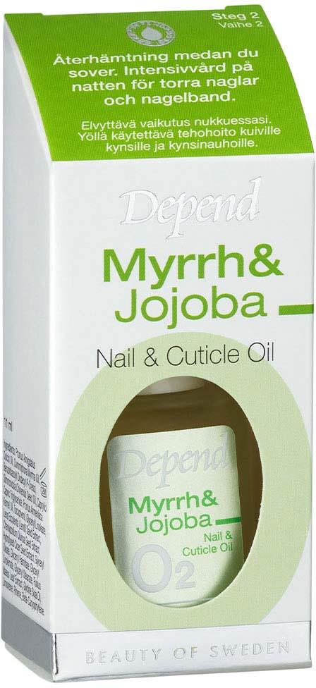 Depend O2 Nail Care Myrra & Jojoba Nail & Cuticle Oil 11 ml | lyko.com