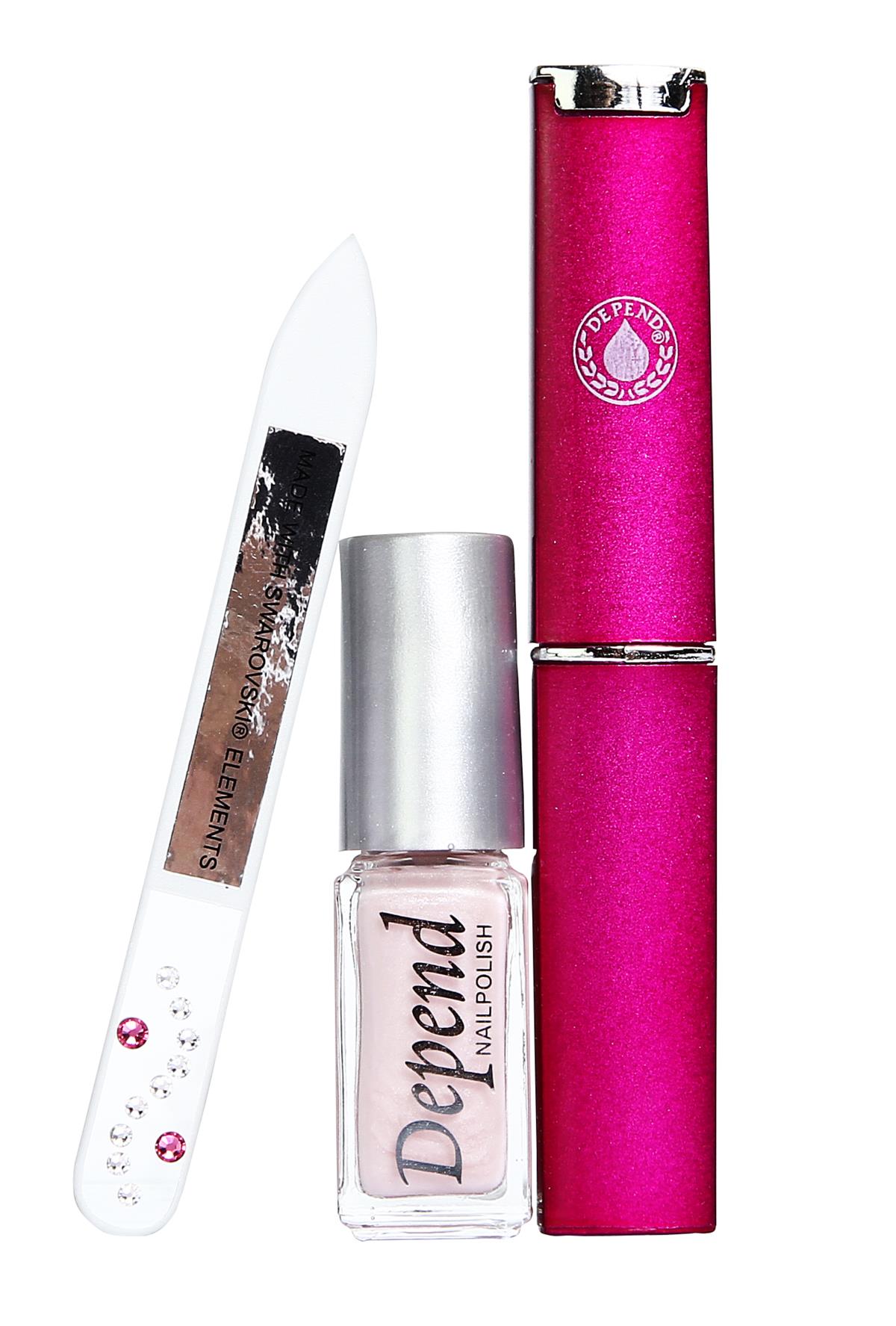 Depend Glass Nail File Kit Black/Pink | lyko.com