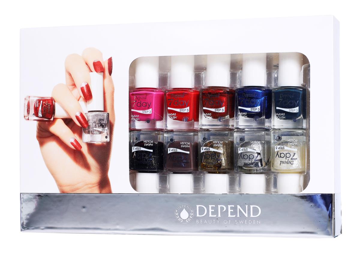 Depend 7day Hybrid Polish 10-pack 50 ml | lyko.com