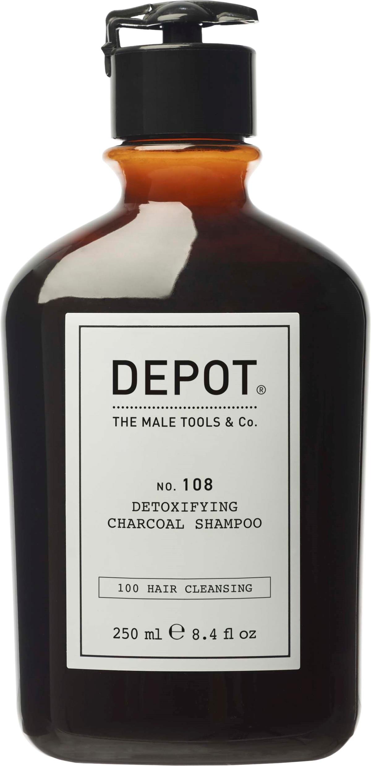 DEPOT MALE TOOLS No. 108 Detoxifying Charcoal Shampoo 250 ml | lyko.com