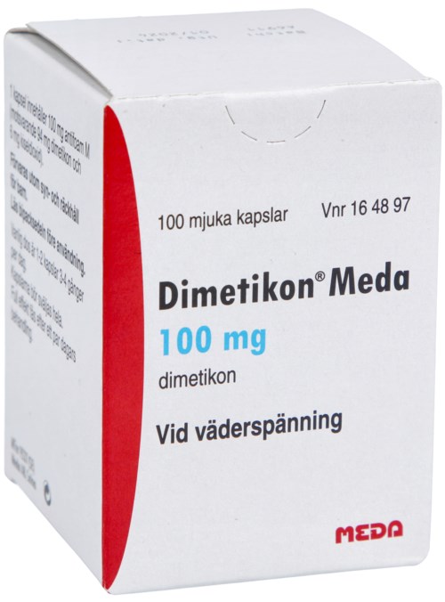 Dimetikon Meda Kapsel 100mg 100 st | lyko.com