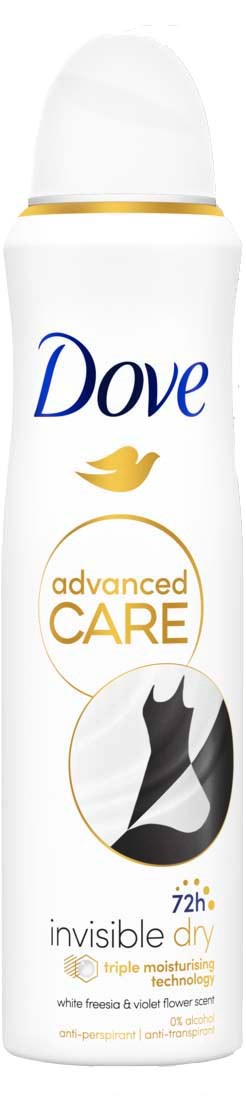 Dove 72h Advanced Care Invisible Dry Spray 150 ml | lyko.com