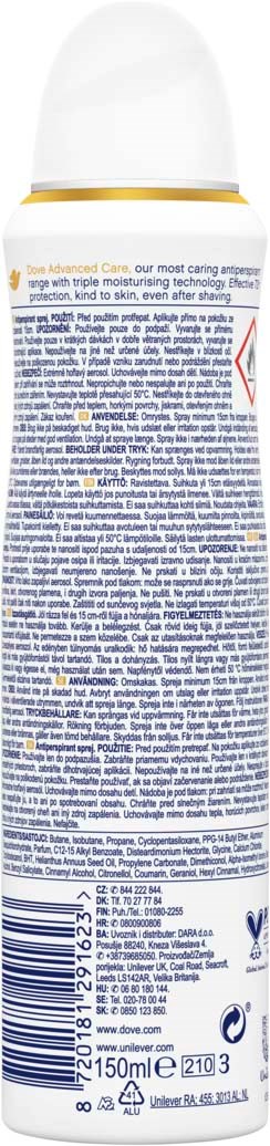 Dove 72h Advanced Care Invisible Dry Spray 150 ml | lyko.com