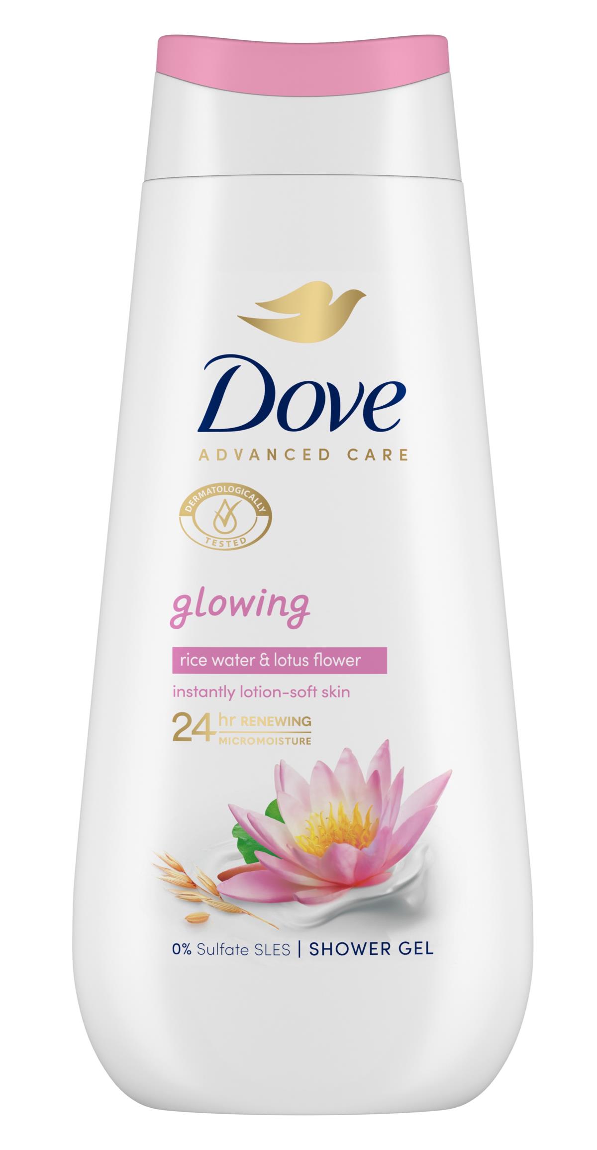 Dove Shower Gel Glowing 225 ml | lyko.com