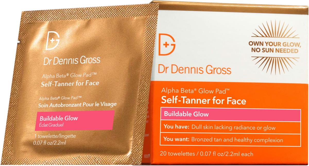 Dr Dennis Gross Alpha Beta® Glow Pad Self-Tanner for Face 20 st | lyko.com