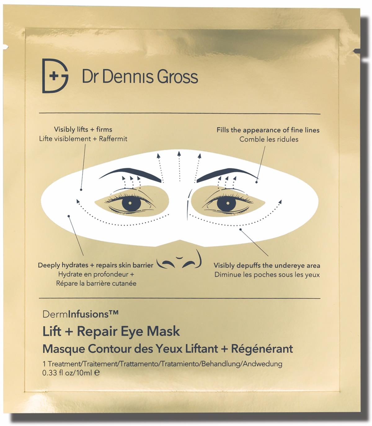 Dr Dennis Gross DermInfusions™ Lift + Repair Eye Mask 1 stk | lyko.com