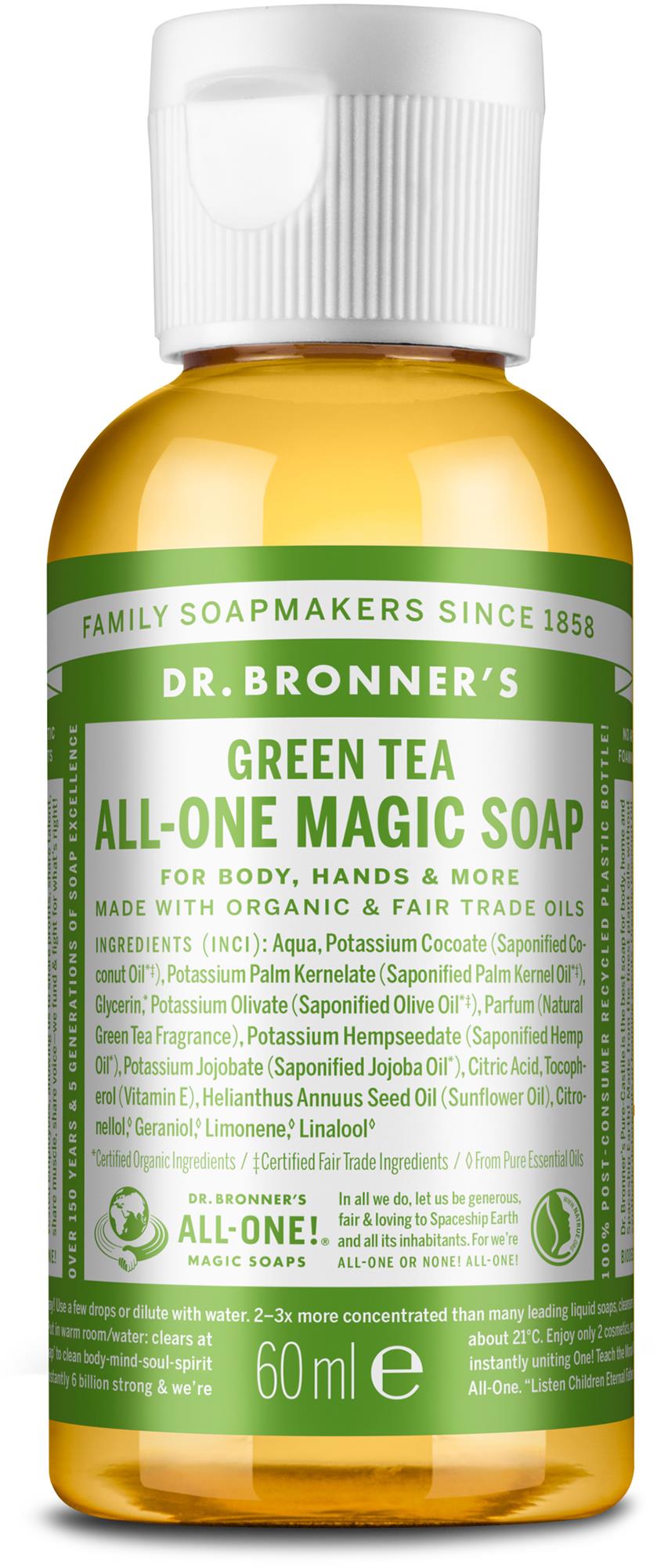 Dr. Bronner's All-One Magic Soap Green Tea 60 ml | lyko.com