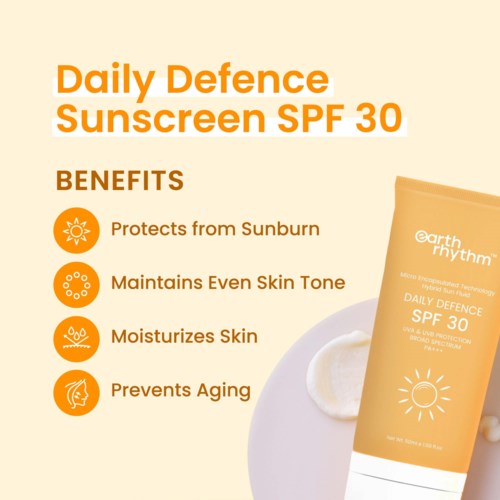Earth Rhythm Daily Defence Hybrid Sunscreen Fluid SPF 30 50 ml | lyko.com