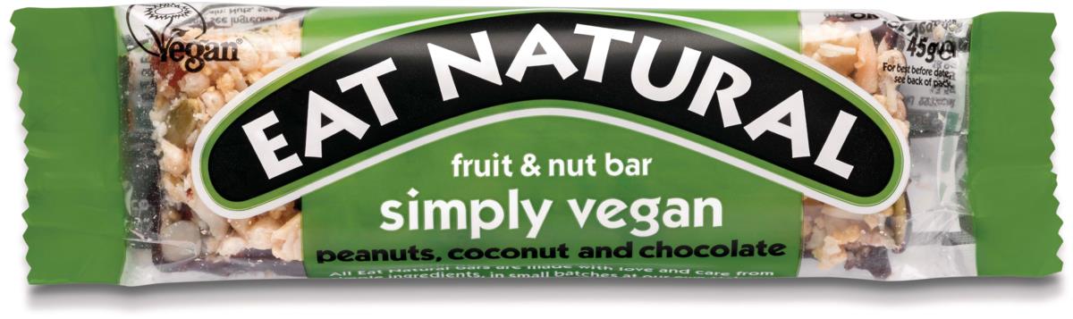 Eat Natural Simply Vegan Peanuts, Coconut & Chocolate 45 g | lyko.com