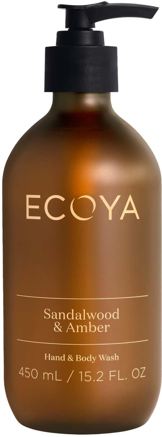 Ecoya Sandalwood & Amber Hand & Body Wash 450 ml | lyko.com