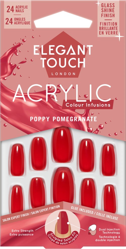 Elegant Touch Colour Acrylics Poppy Pomegranate | lyko.com