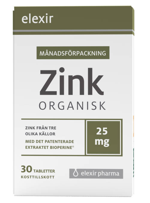 Elexir Pharma Zink Organisk 30 pcs | lyko.com
