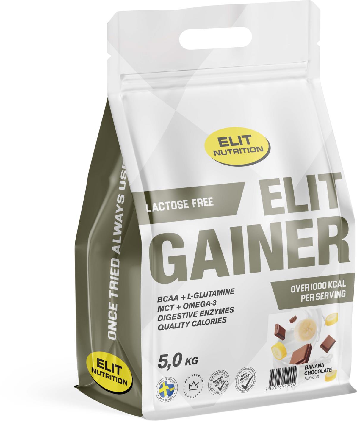 Elit Nutrition ELIT Gainer - lactose free Banana Chocolate 5000 g ...