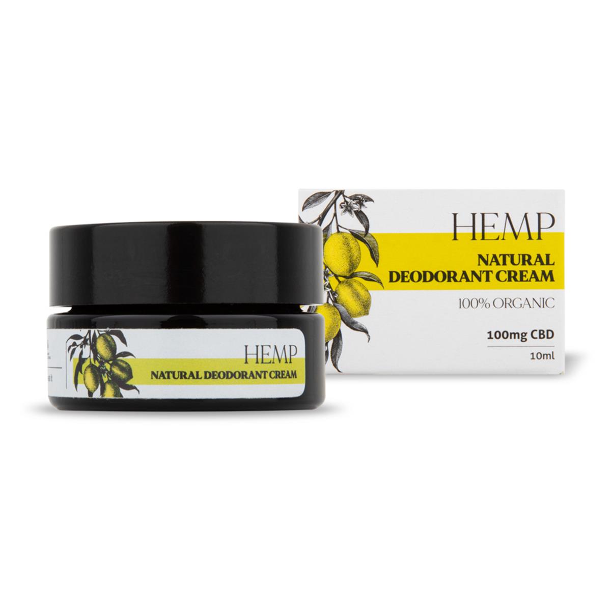 Endoca Hemp Natural Deodorant Cream 100mg CBD 10 ml | lyko.com