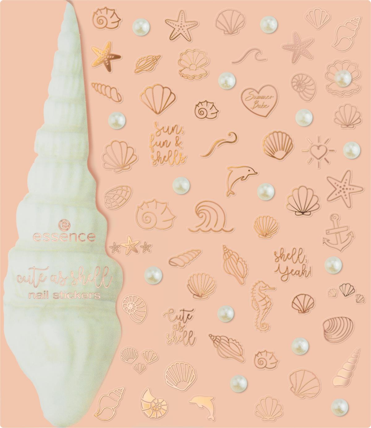 essence Cute As Shell Nail Stickers | lyko.com