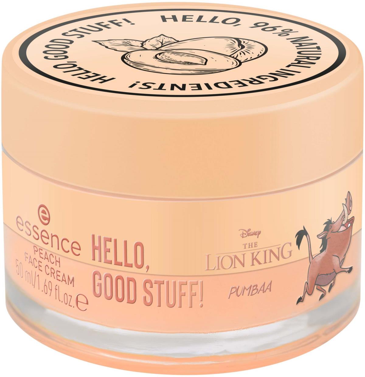 essence Disney The Lion King HELLO, GOOD STUFF! Peach Face Cream 50 ml ...